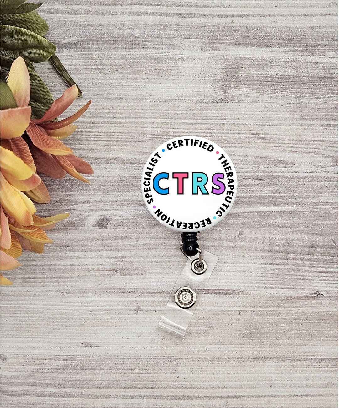 Certified Therapeutic Recreation Specialist Retractable ID Holder ...