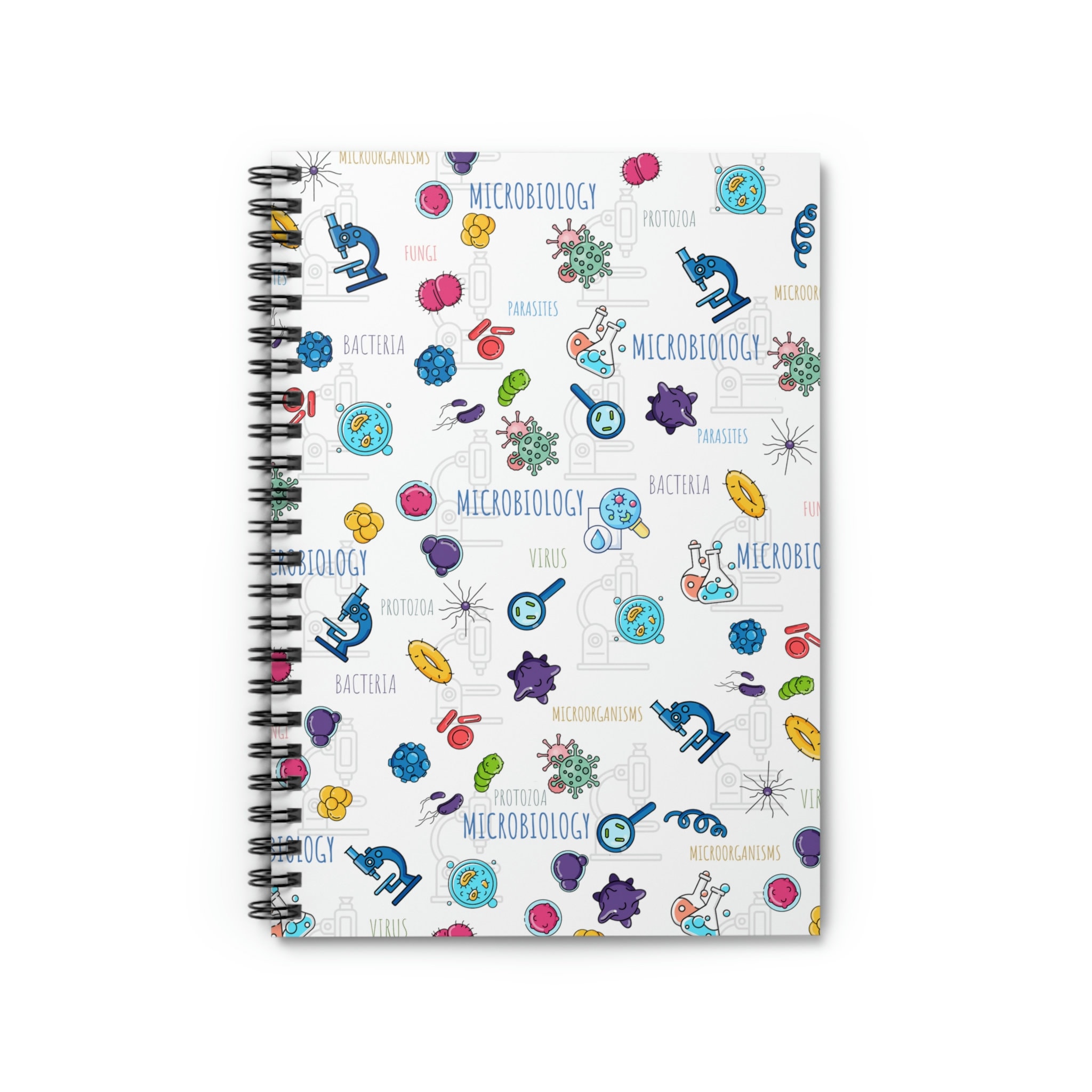 Microbiology Spiral Notebook With Ruled Lines Microbiology - Etsy