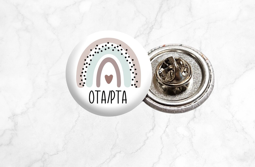 OTA/PTA Button Pin, Dual Designation ID Tag, Custom Therapy Assistant ...