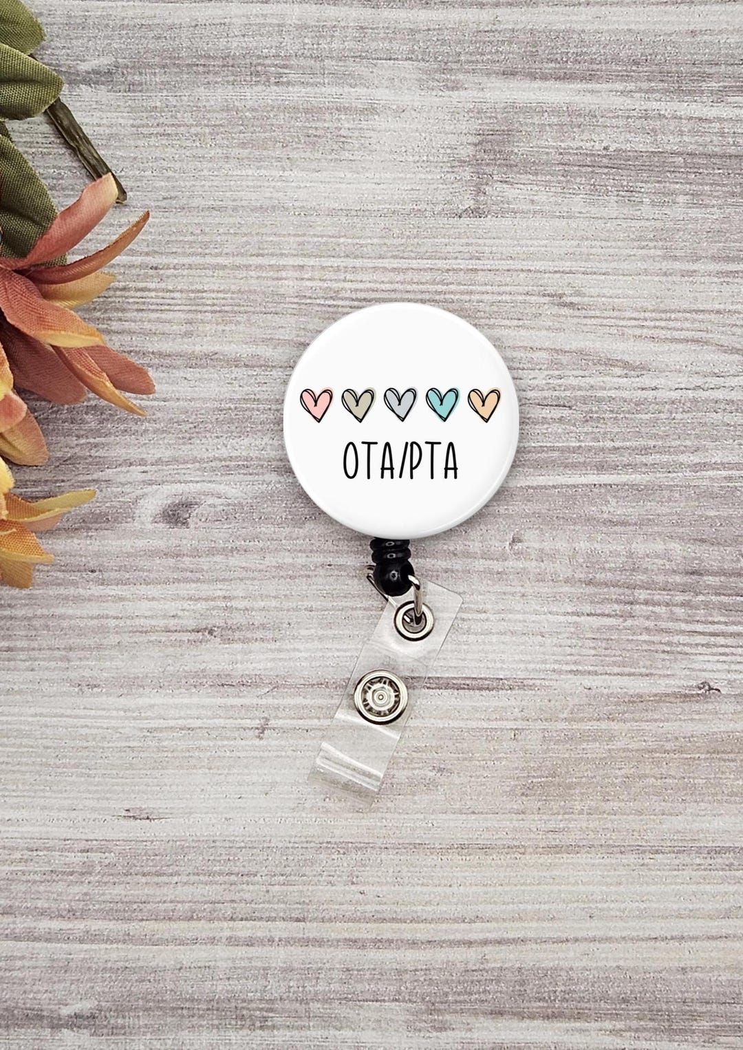 OTA/PTA Badge Reel, Retractable Dual Designation ID Holder, Custom ...