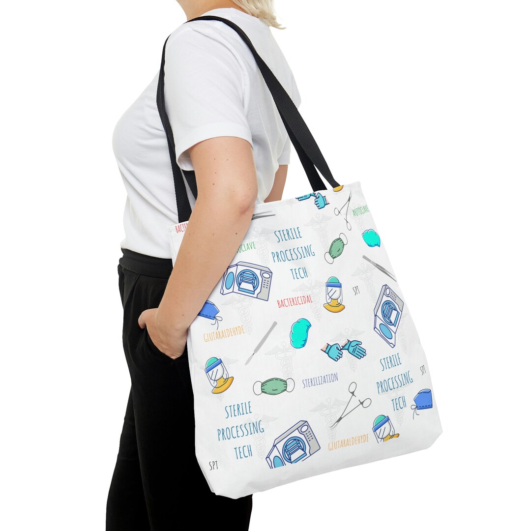 Sterile Processing Technician Tote Bag Black Straps Medical Device ...