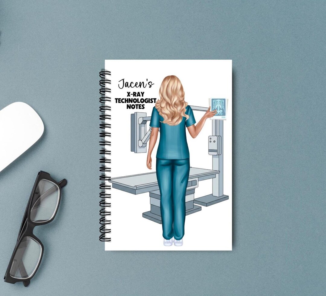 Personalized X-ray Technologist Notes Notebook Ruled Lines Radiology ...