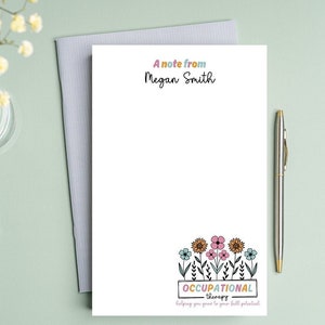 Custom Occupational Therapist Notepad: Handmade OT Stationery Gift - Etsy