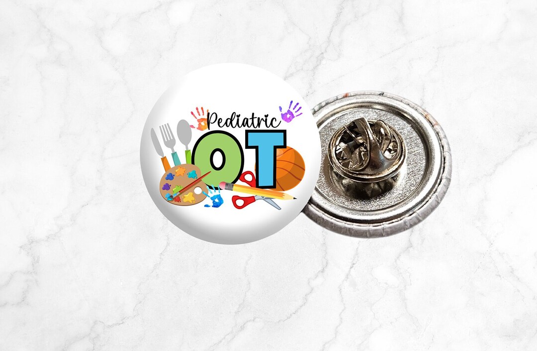 Pediatric Occupational Therapy Pin: OT ID Badge Lapel Pin (1 Inch) - Etsy