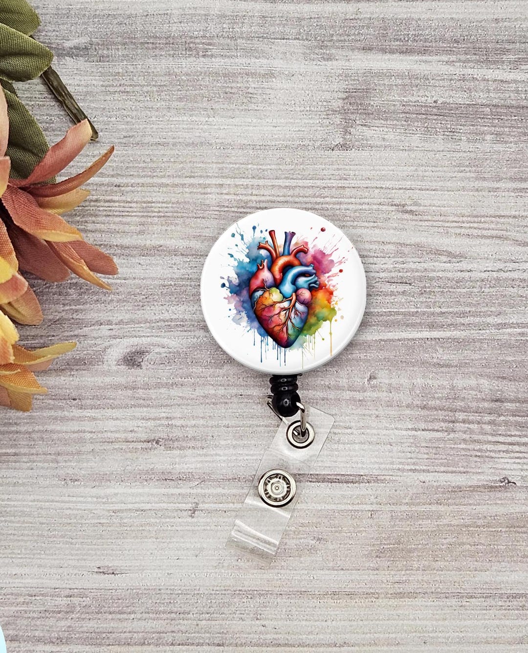 Cardiac Cardiology Name Badge Holder Gift Graduation Student Badge Reel ...
