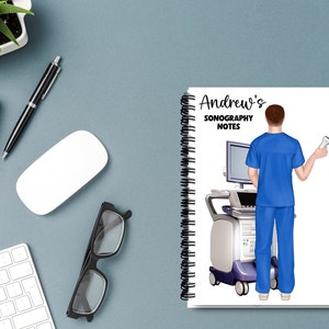 Personalized Sonography Notes Notebook Ruled Lines Sonographer ...