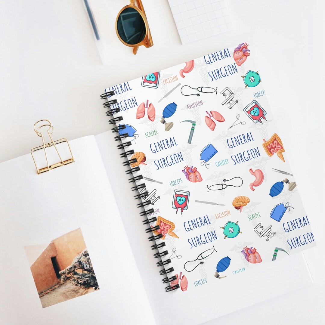 Operating Room General Surgeon Spiral Notebook With Ruled Lines ...