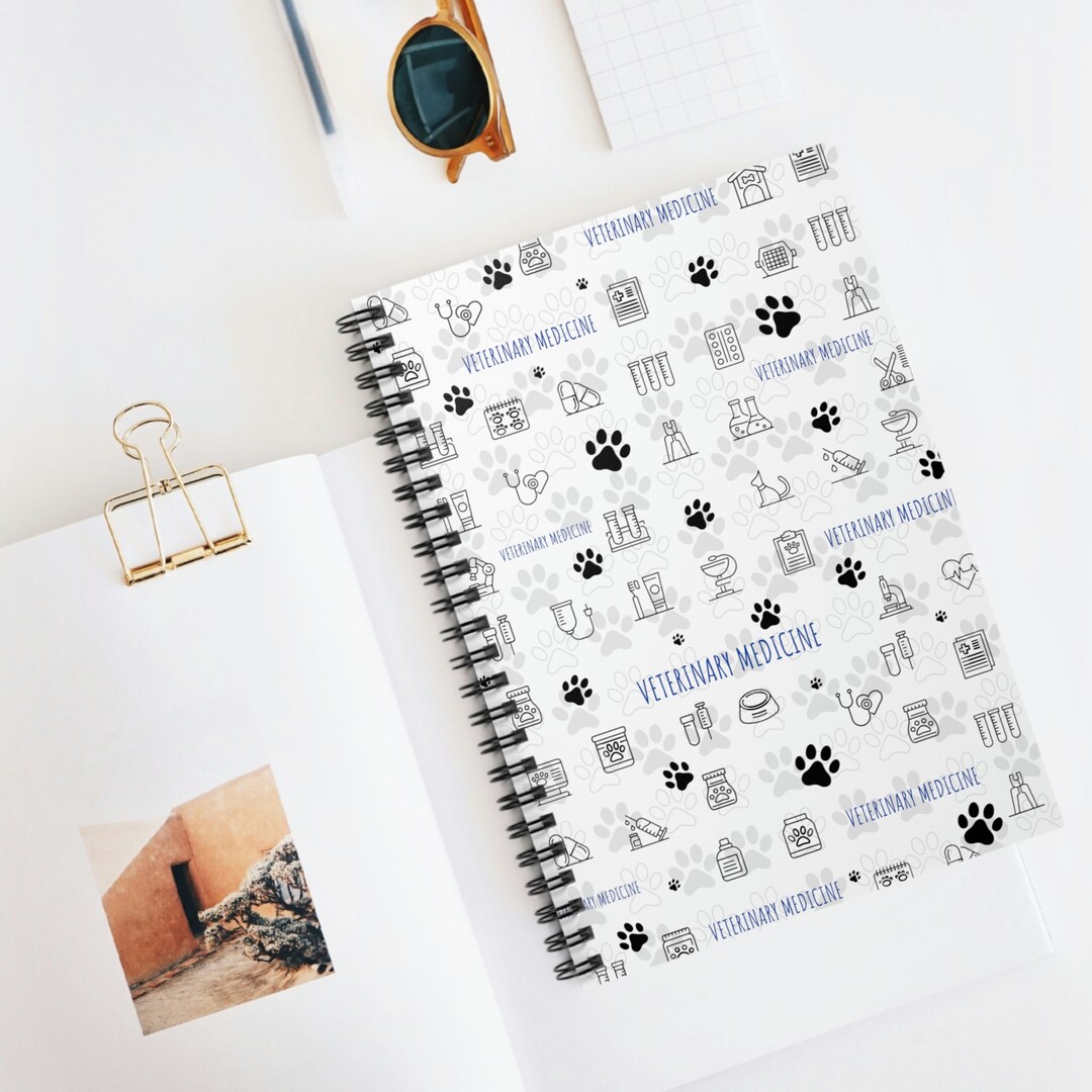 Veterinary Medicine Spiral Notebook With Ruled Lines, Veterinary ...