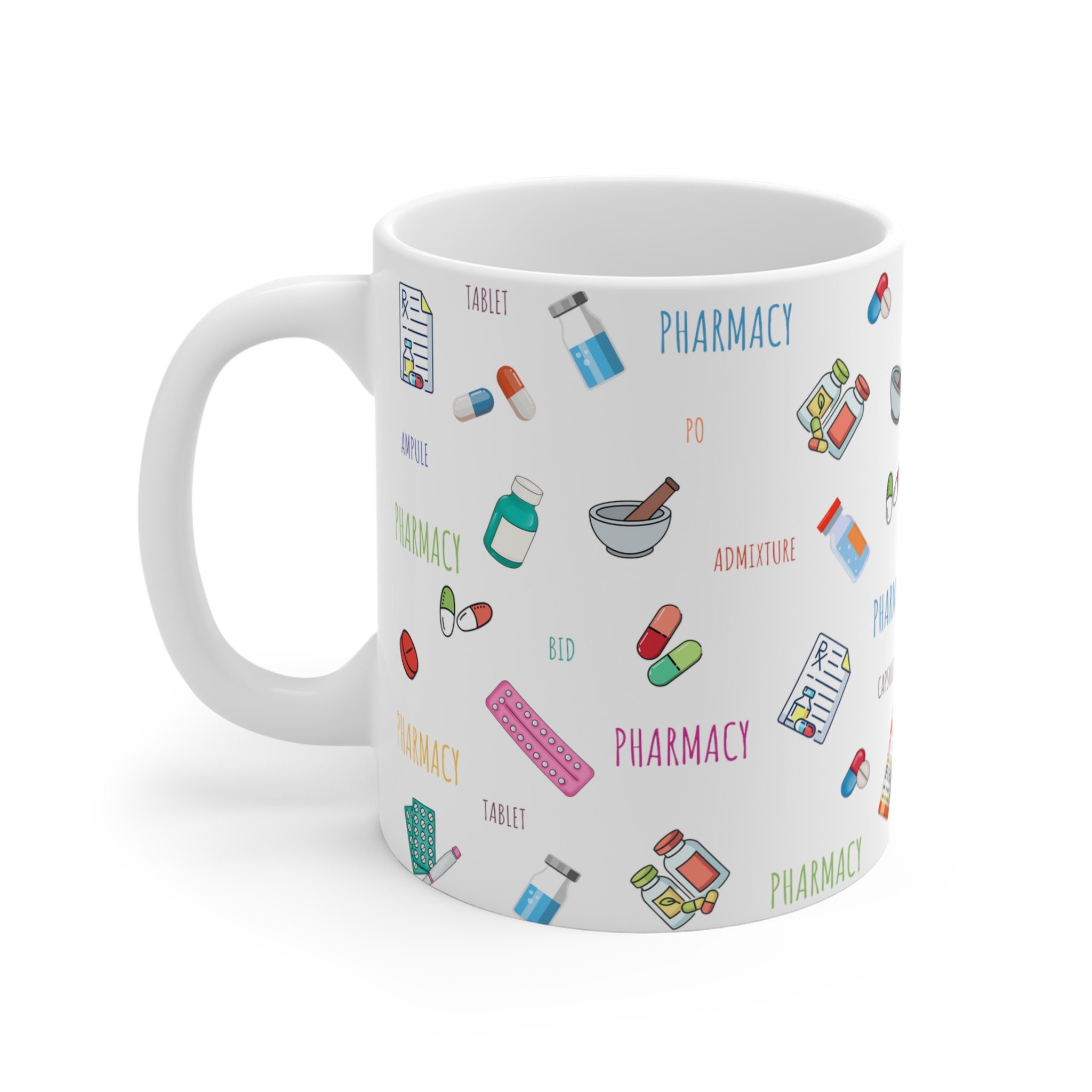 Pharmacy Pharmacist Pharmacy Tech Ceramic Mug 11oz Graduation Gift ...
