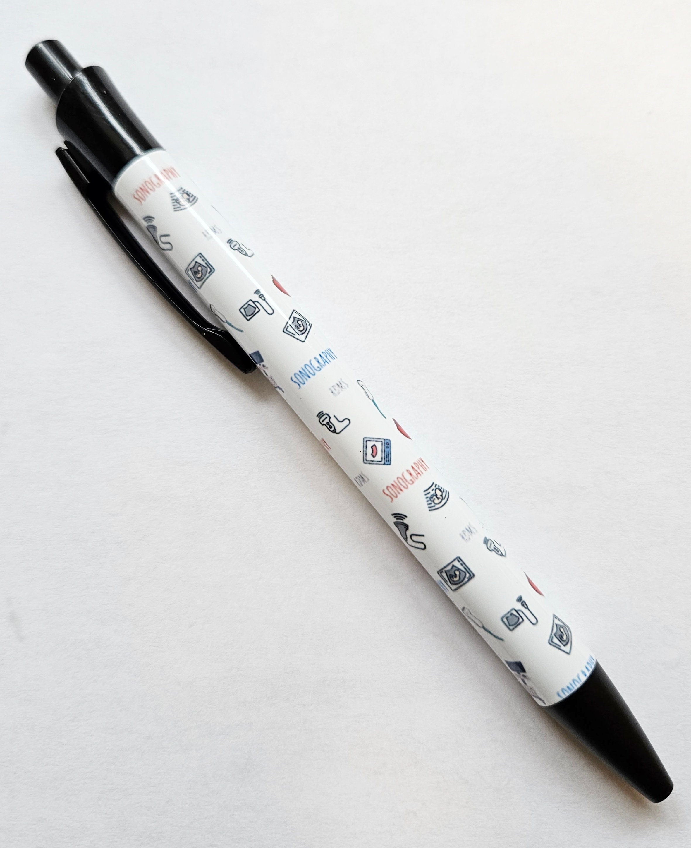 Sonographer Sonography RDMS Ballpoint Pen Black Ink Doppler Detail ...