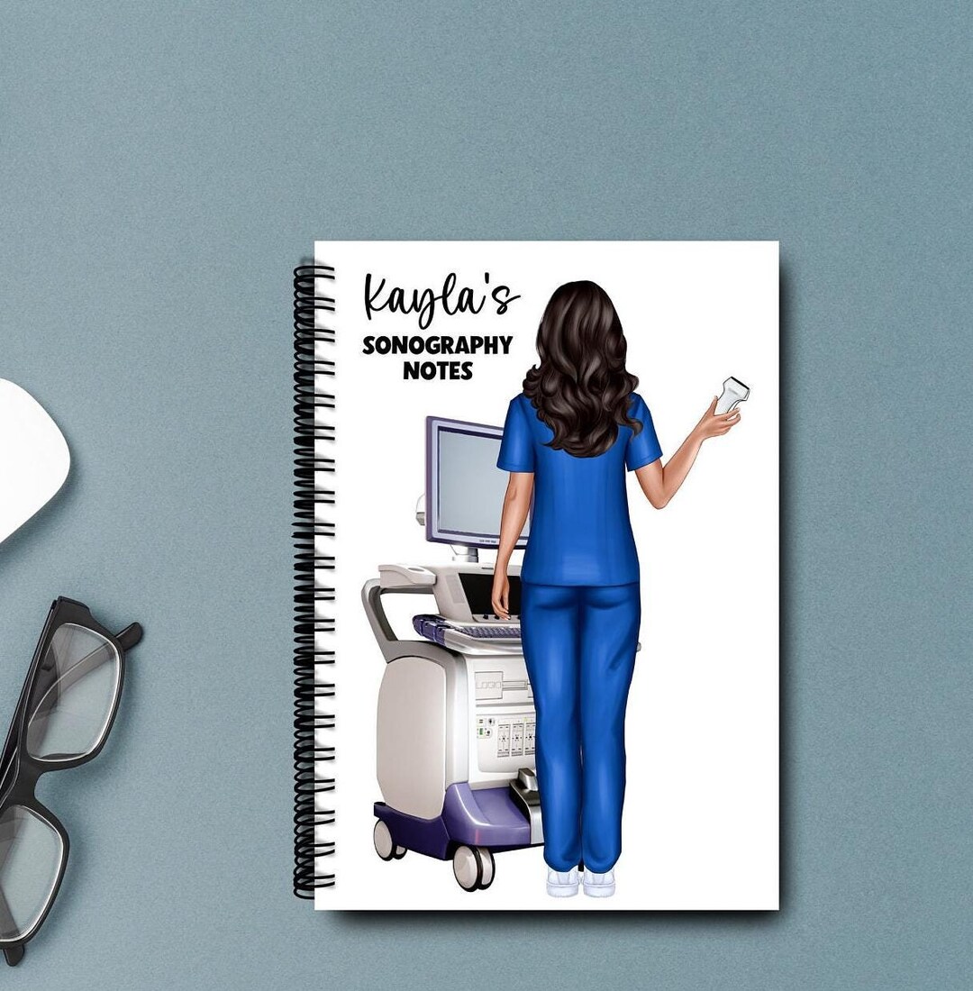 Personalized Sonography Notes Notebook Ruled Lines Sonographer ...