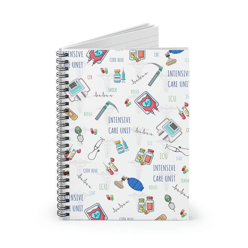ICU Spiral Notebook With Ruled Lines ICU Nurse Doctor - Etsy
