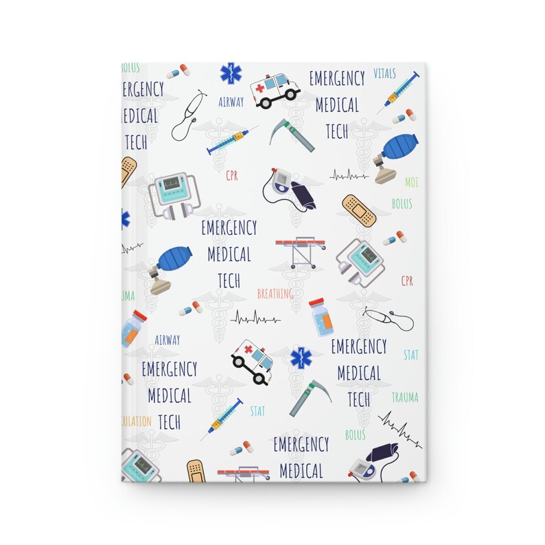 Emergency Medical Technician Journal Matte Finish Paramedic EMT ...