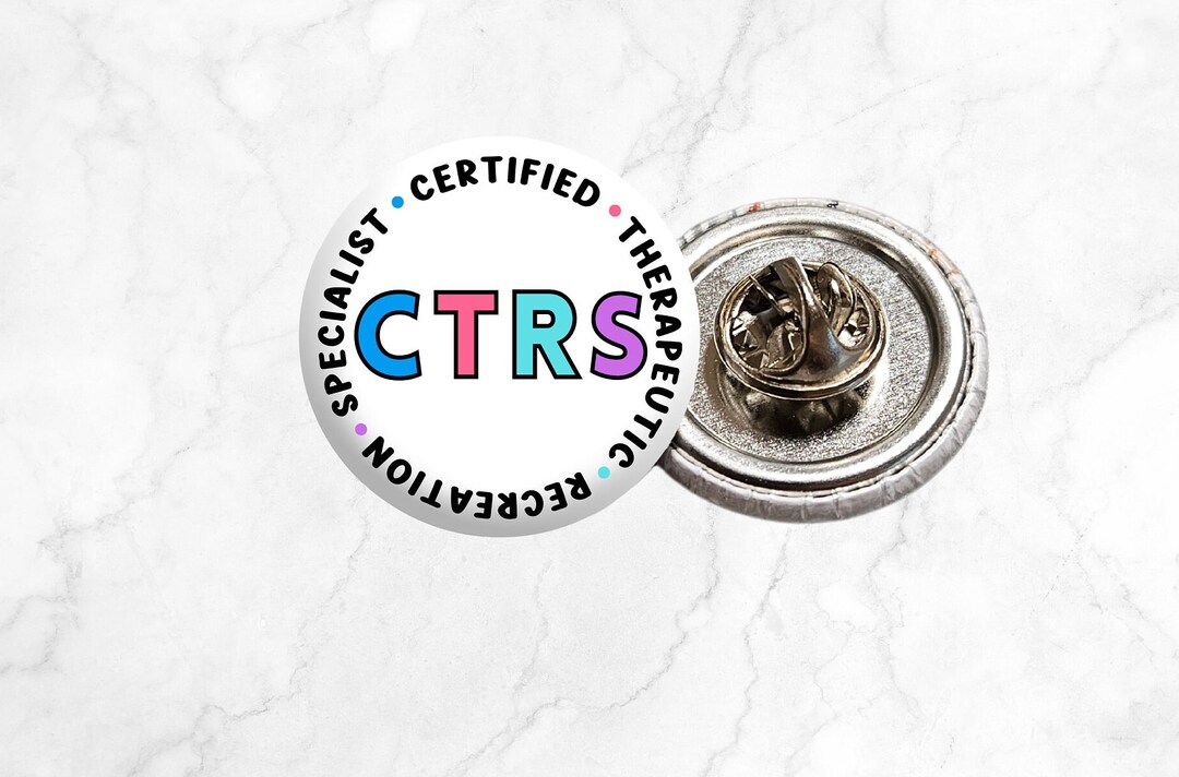Certified Therapeutic Recreation Specialist Pin – CTRS ID Lanyard ...