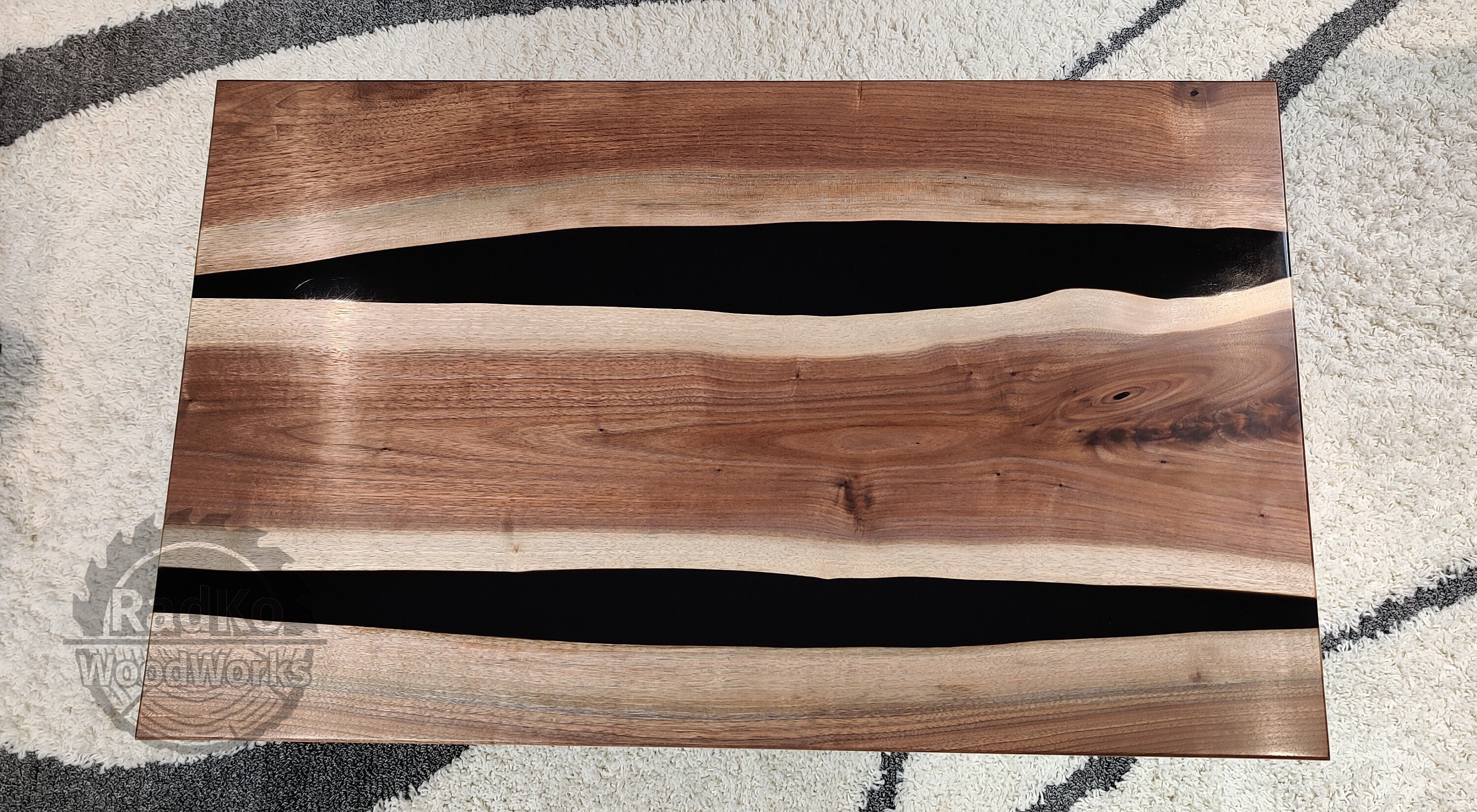 Walnut Slab Epoxy Coffee Table - Etsy