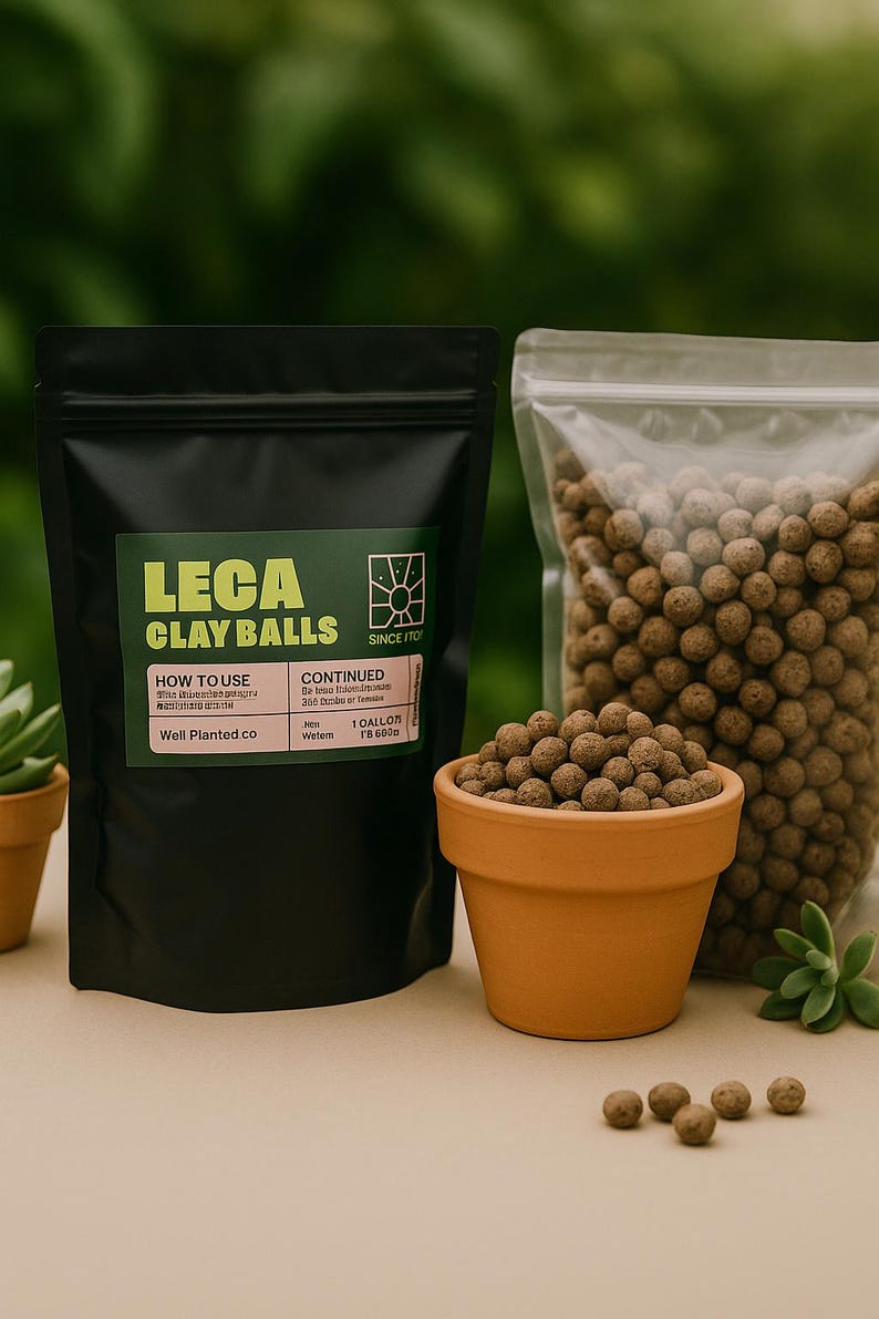 LECA for Hydroponics & Plant Propagation,1 Gallon Clay Pebbles, Soil ...