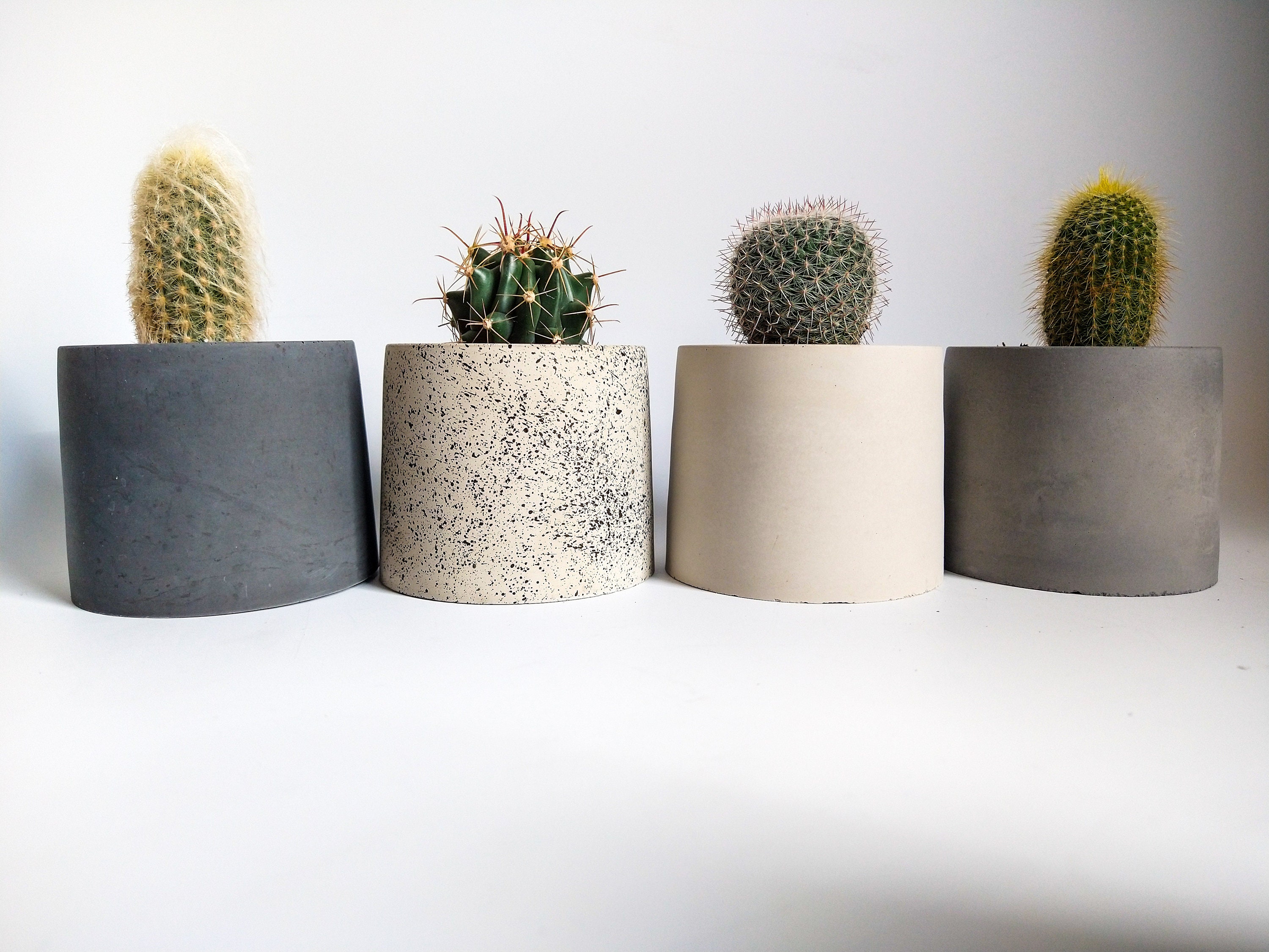 Small Planter,small Concrete Planter,succulent Planter,cactus Planter ...
