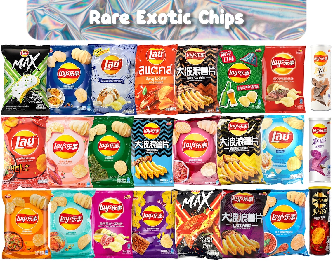 Rare Exotic Chips Lays Cheetos Doritos Asia Exclusive Snack Flavors ...
