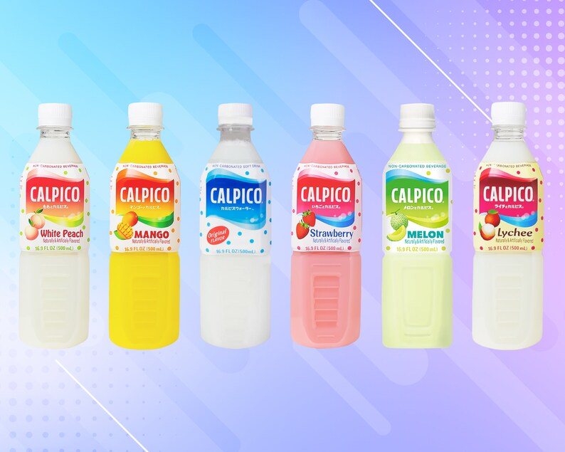 Calpico Non-carbonated Japanese Drink Original, Strawberry, Mango ...