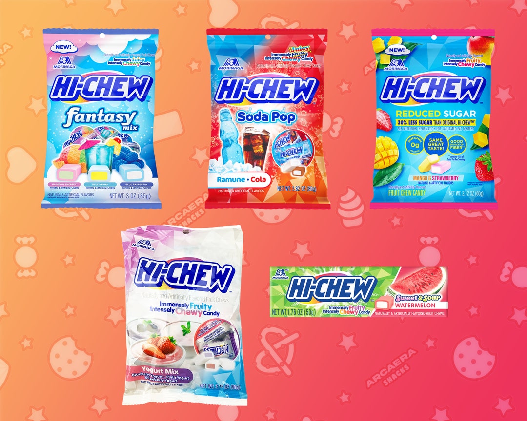 Hi-chew Candy Japanese Chewy Candy Fantasy Mix Ramune - Etsy