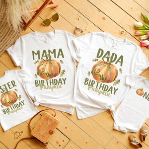 Custom Family Fall Birthday Shirt Pumpkin 1st Birthday Matching First ...