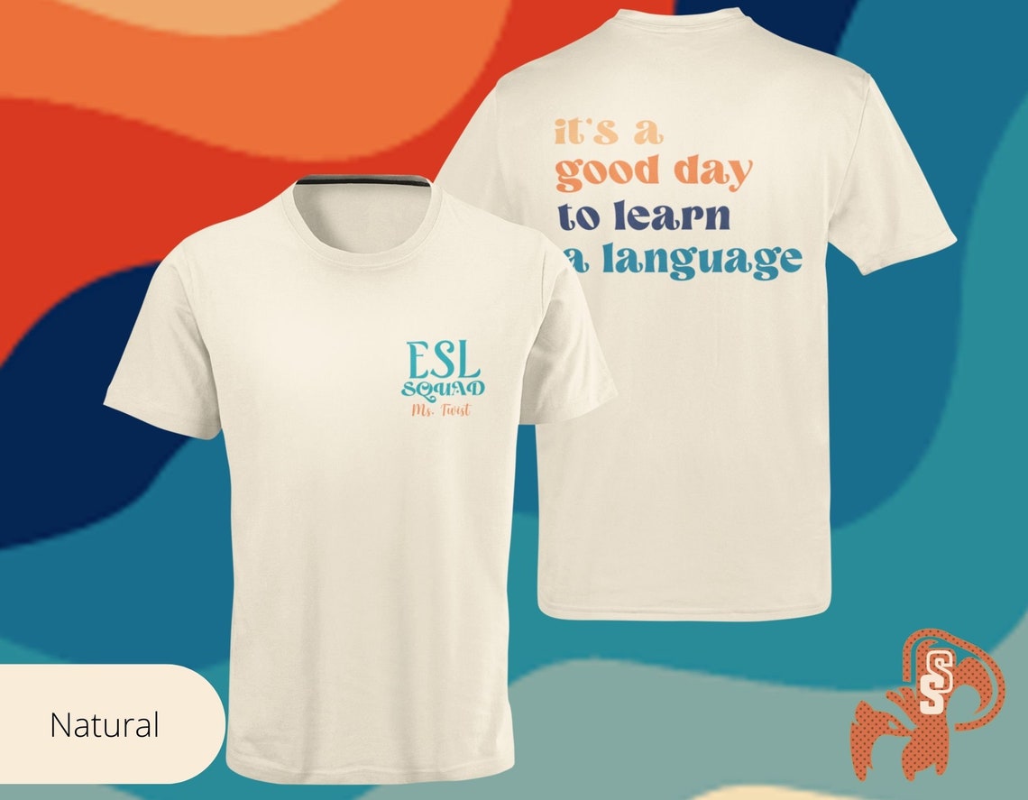 Personalized ESL Teacher Shirt ESL Squad Shirts Front and - Etsy