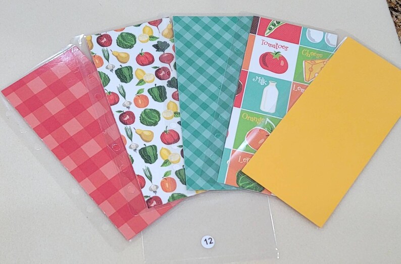 Cash Stuffing Laminated Envelope Inserts for A6 Binder. Sold in Sets of ...