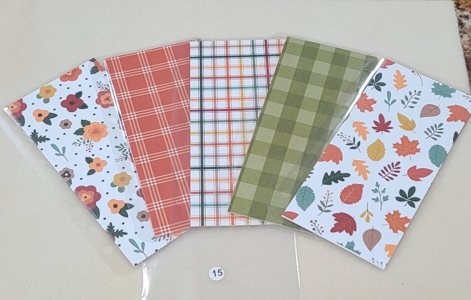 Cash Stuffing Laminated Envelope Inserts for A6 Binder. Sold in Sets of ...