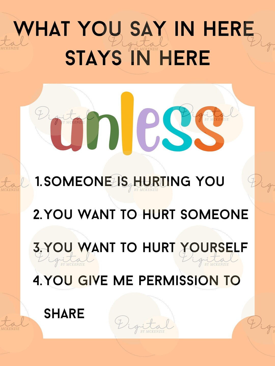 What You Say in Here Stays in Here, Digital Print, Boho Decor ...