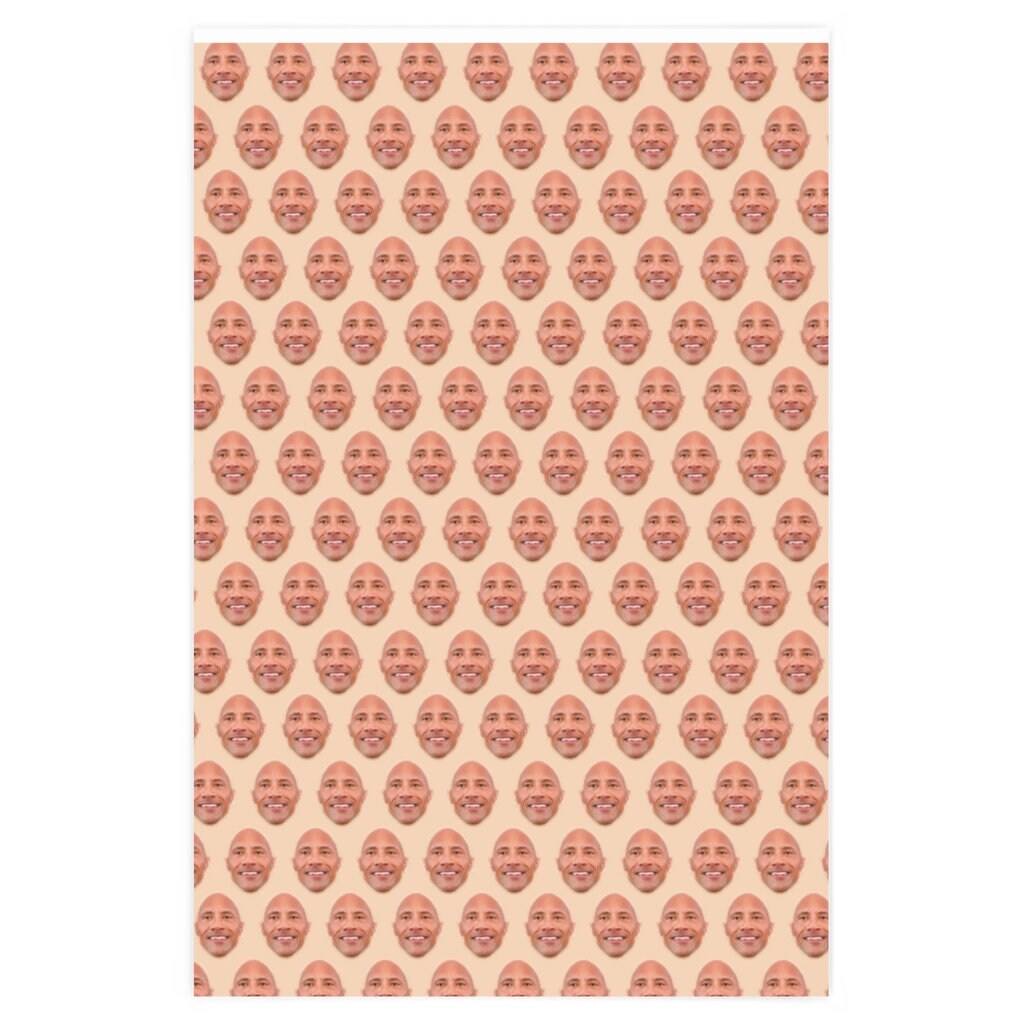 The Rock Wrapping Paper Dwayne Johnson Gift Wrap the Rock - Etsy