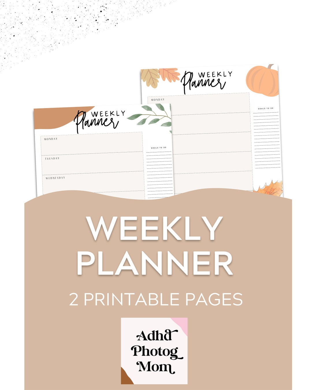 Boho Weekly Calendar //digital Calendar / Printable Planner - Fall ...