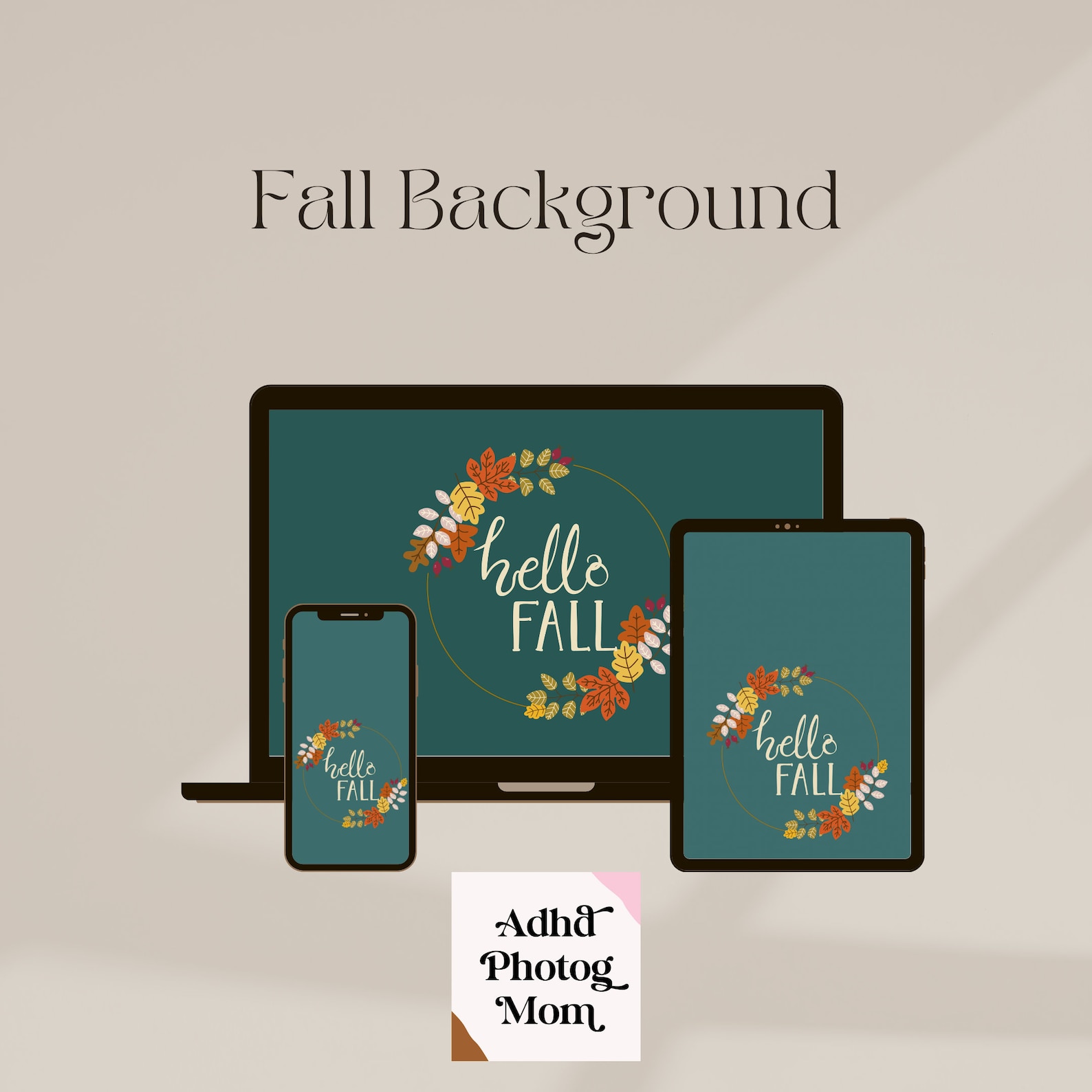 Desktop Wallpaper Pack Digital Wallpaper Autumn Background Pumpkin ...