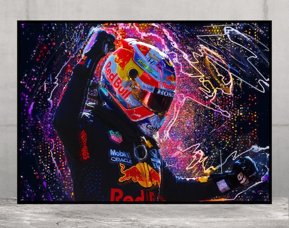 Max Verstappen Power Physical Print Red Bull Art Decor - Etsy