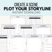 Scene Card | Plotting Card | Scene Card Template | Writing Template - Etsy