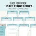 Plotting Template, Three Act Plot Template, Plot Your Story Template ...
