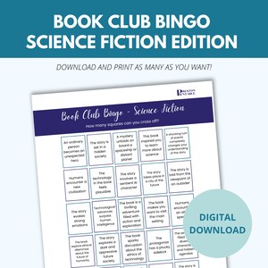 Book Club Bingo Games, Book Bingo, Genre Book Bingo, Book Bingo Games ...