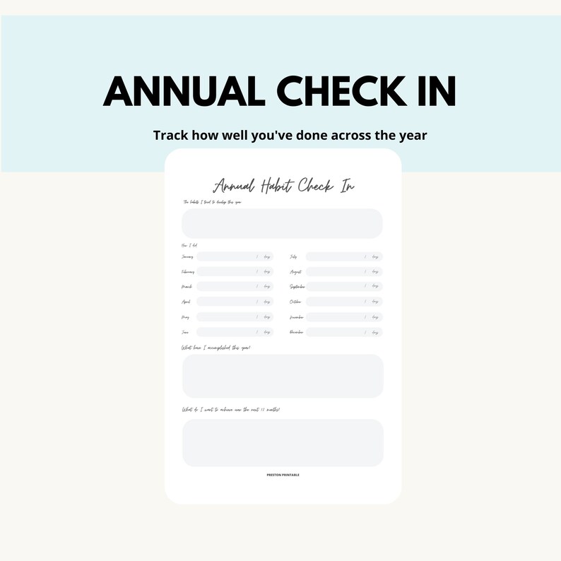 Habit Tracker Printable, Weekly Habit Tracker, Monthly Habit Tracker - Etsy