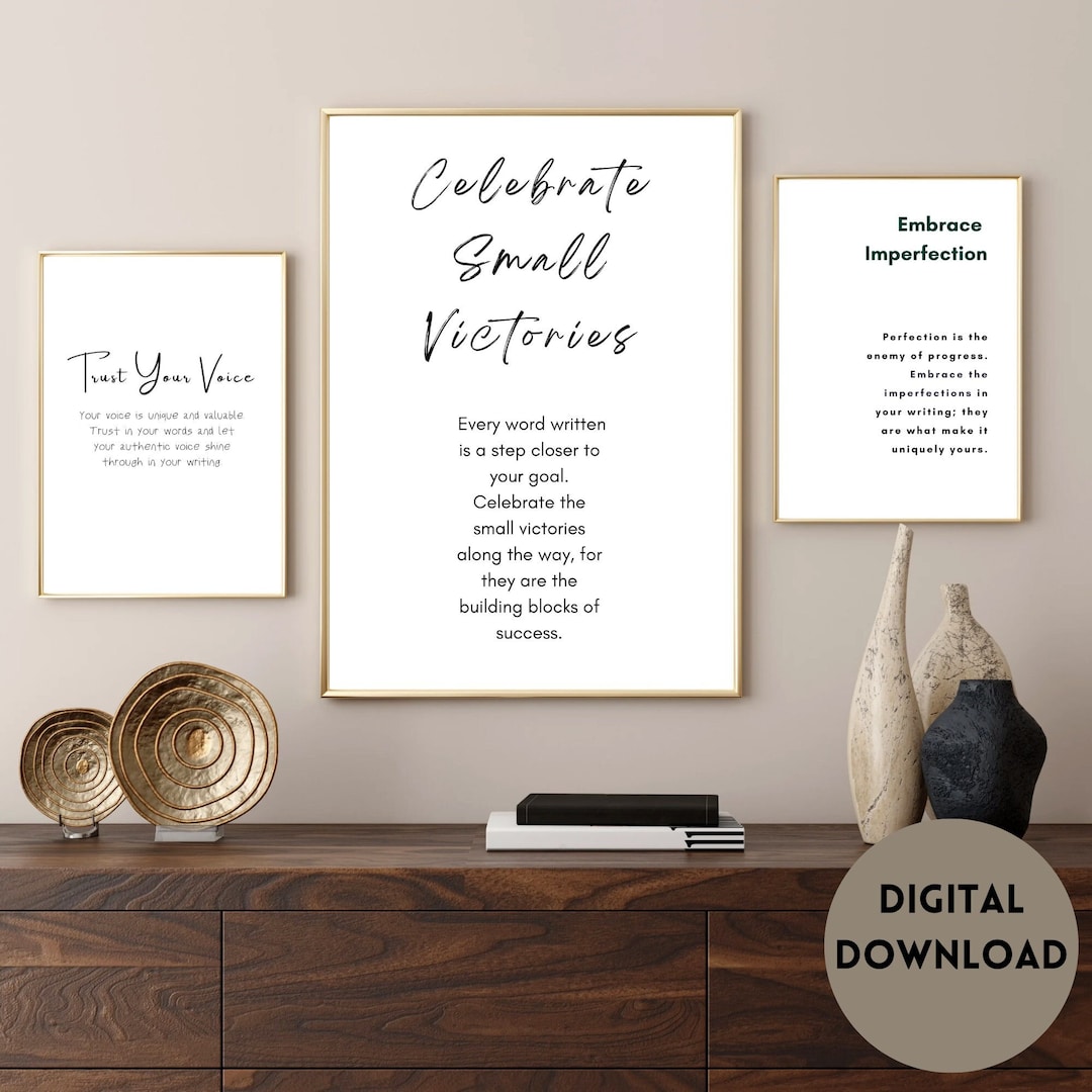 Motivational Posters for Writers, Affirmation Posters for Writers ...