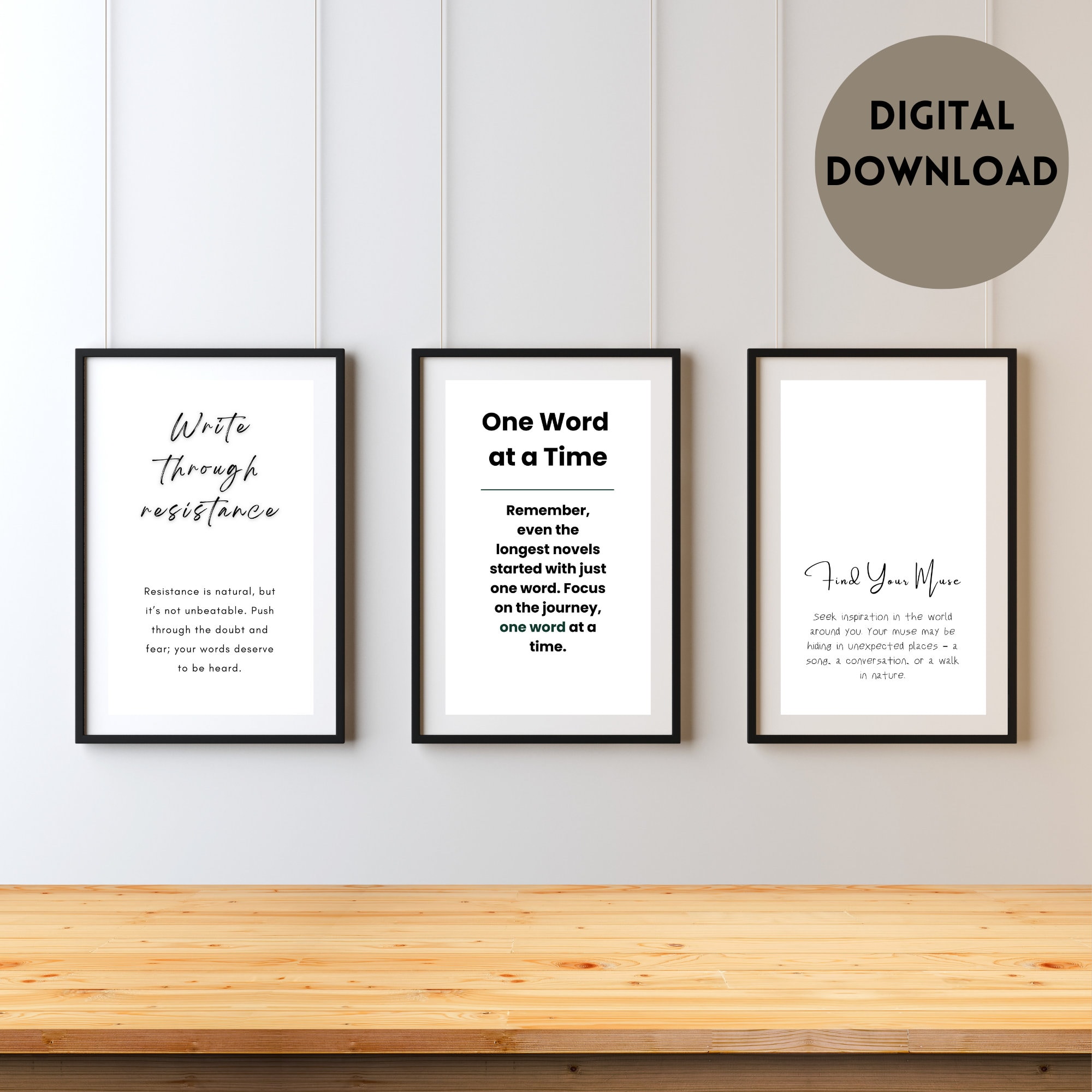 Motivational Posters for Writers, Affirmation Posters for Writers ...