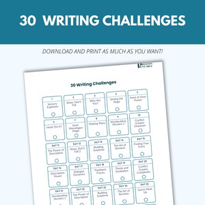 30 Writing Challenges, Writing Prompts for Authors, Creativity Prompts ...