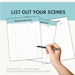Scene Card | Plotting Card | Scene Card Template | Writing Template - Etsy