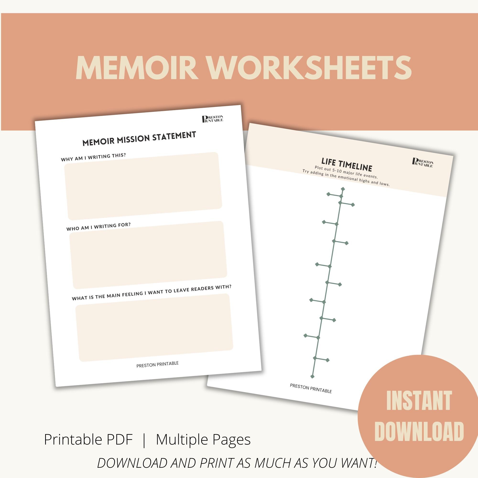 Memoir Magic Workbook, Write Your Own Memoir, Memoir Writing, Writing ...