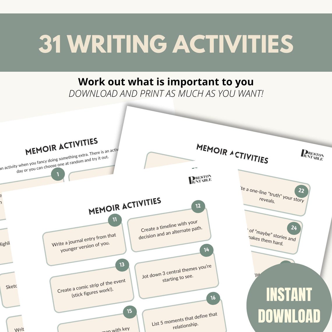 Memoir Magic Workbook, Write Your Own Memoir, Memoir Writing, Writing ...