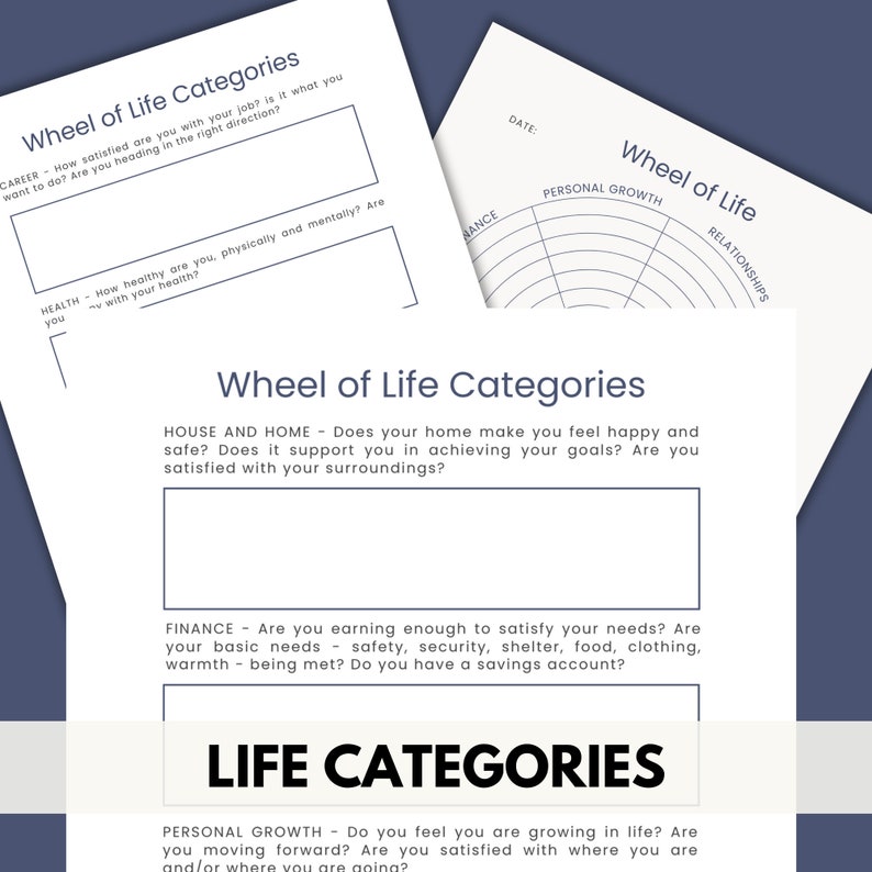 Wheel of Life Printable | Wheel of Life Template | Wheel of Life ...