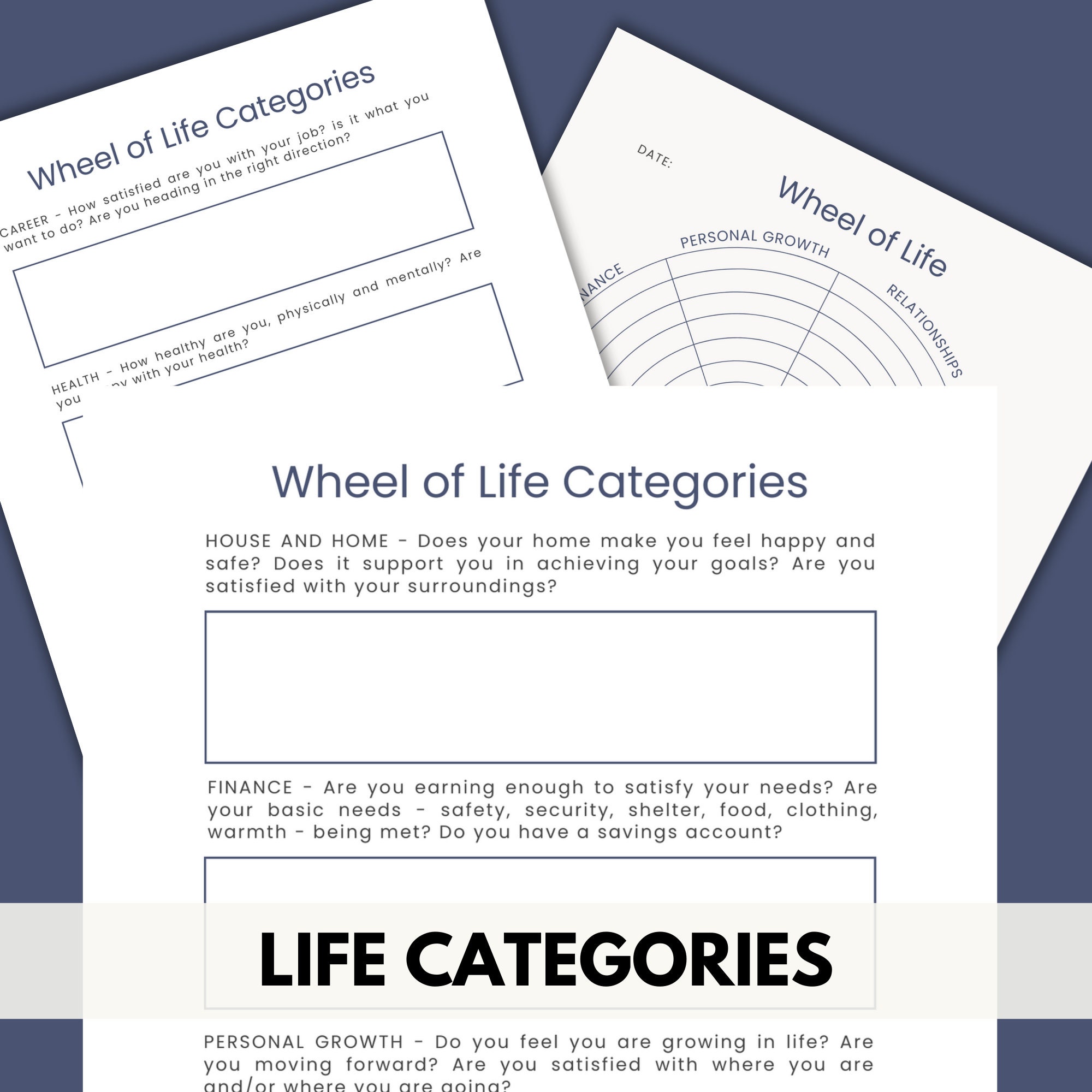 Wheel of Life Printable | Wheel of Life Template | Wheel of Life ...
