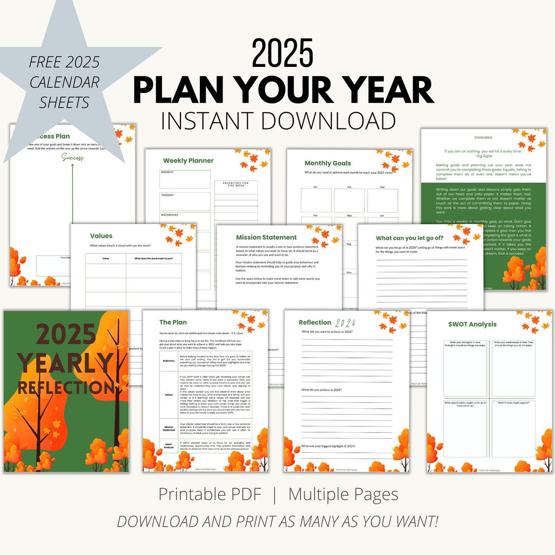 Tu Plan de Vida 2025 / Plan de Éxito 2025 / Estrategia Personal 2025 ...