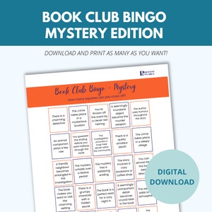 Book Club Bingo Games, Book Bingo, Genre Book Bingo, Book Bingo Games ...