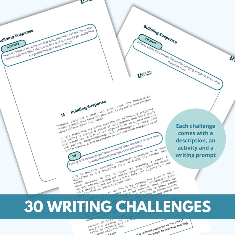 30 Writing Challenges, Writing Prompts for Authors, Creativity Prompts ...