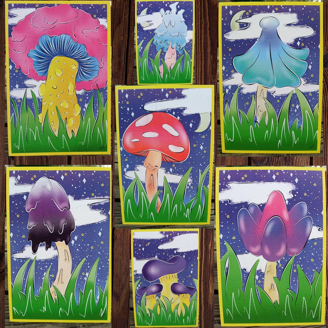 Pride Mushroom Prints - Etsy