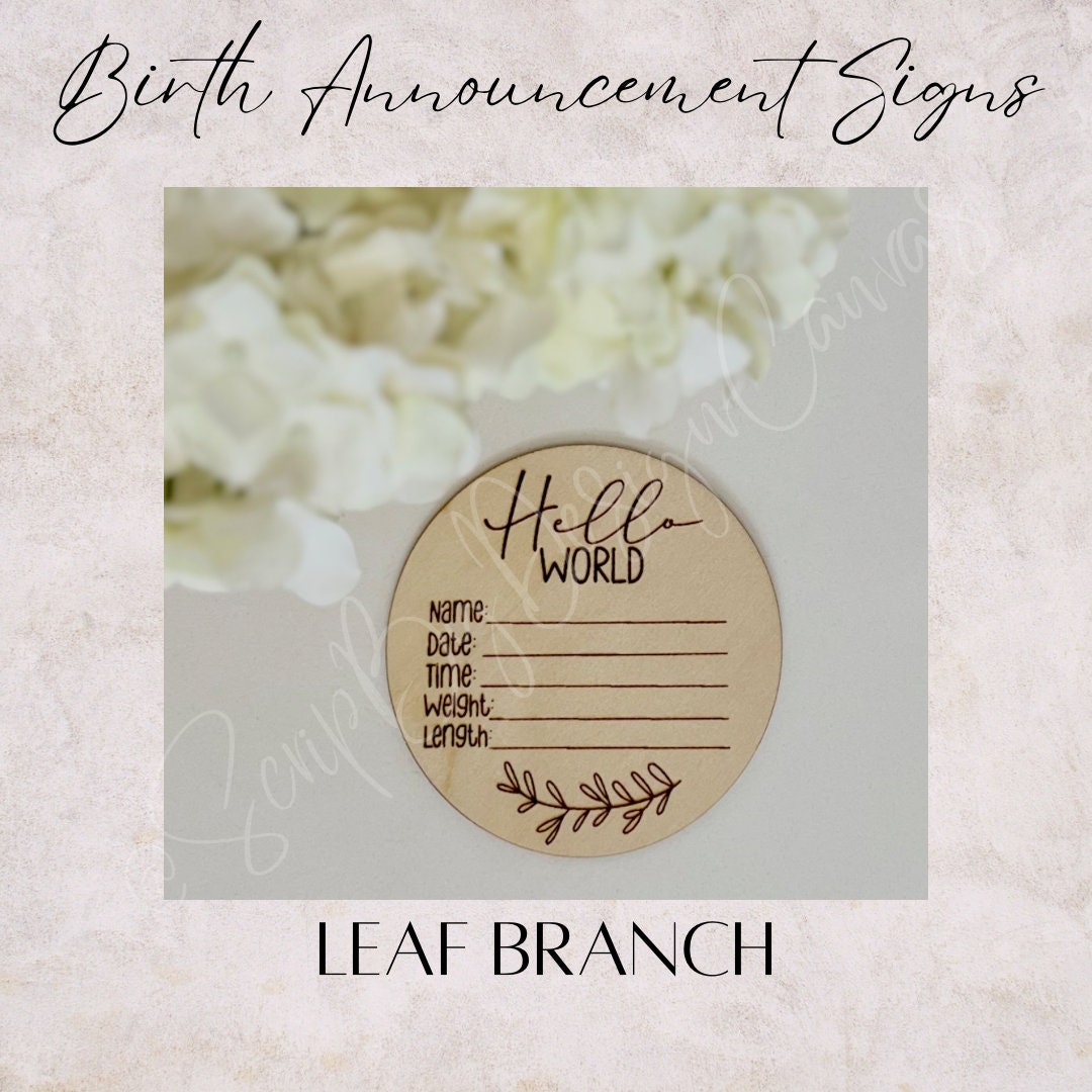Birth Announcement Sign, Birth Stats Sign, Baby Name Sign, Newborn ...